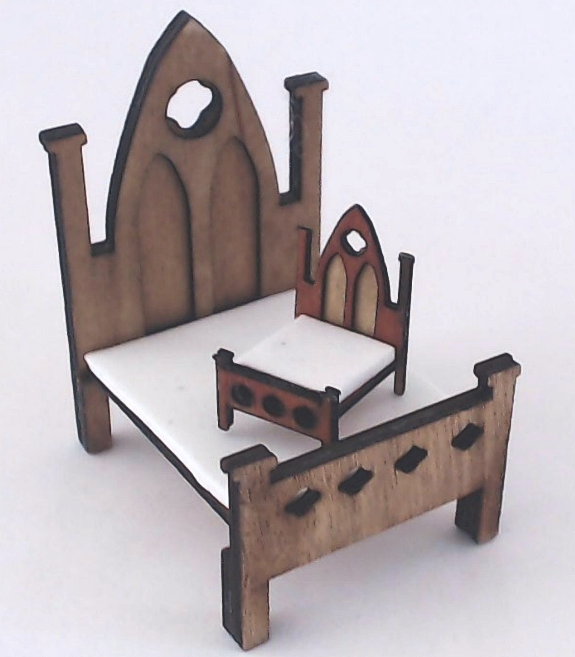 144th Scale Queen Bed Kit Micro Kit - Etsy