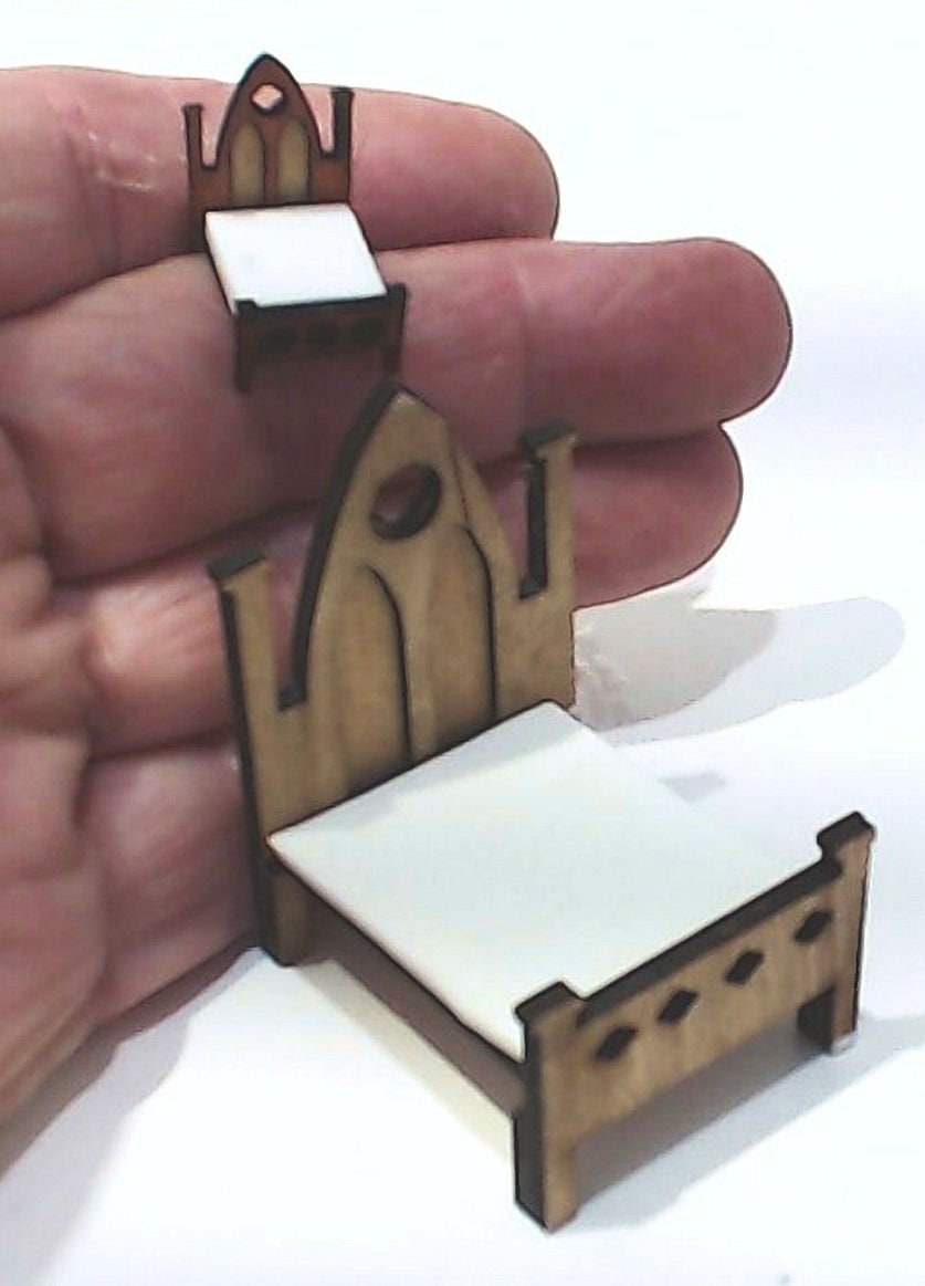 144th Scale Queen Bed Kit Micro Kit - Etsy