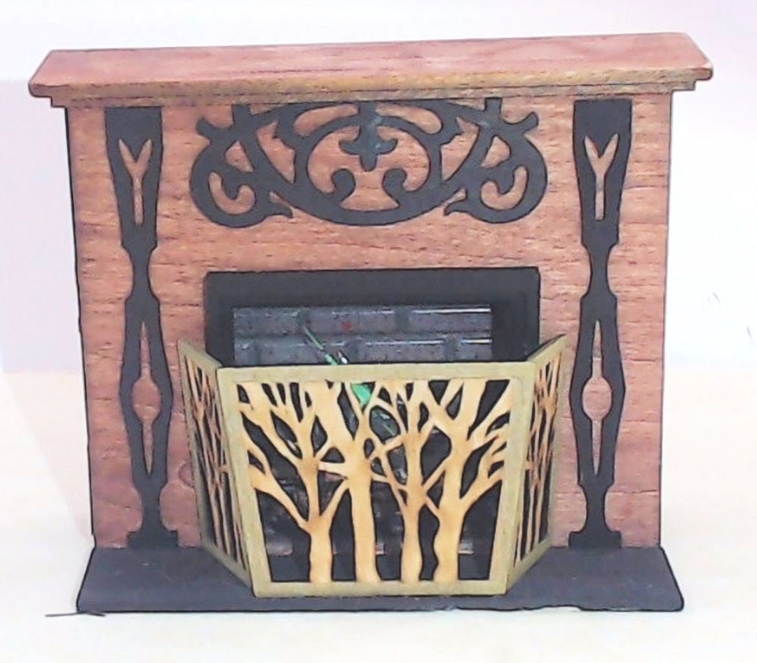 Miniature Fireplace 12th Scale Kit With Tree Branch Design - DIY ...