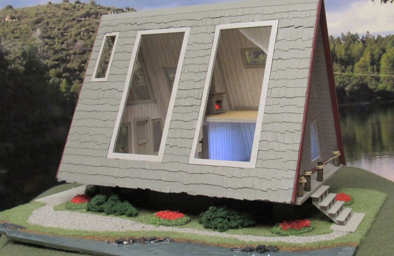 Quarter Scale A Frame House Kit, Laser Cut With Acrylic Windows - Etsy
