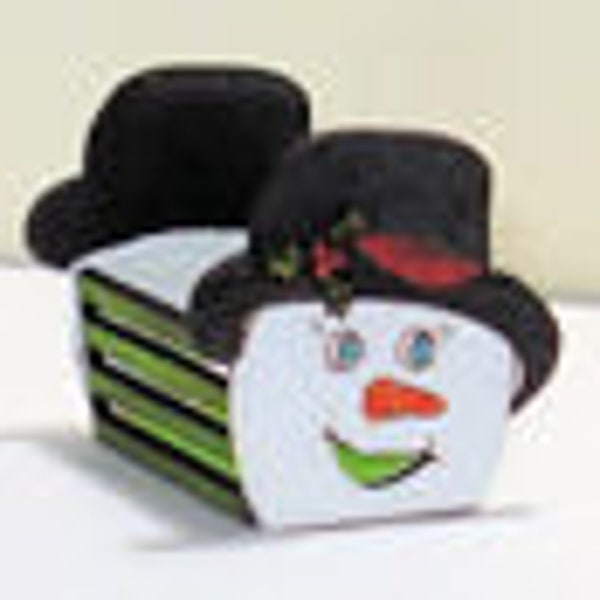 Crate Snowman - Etsy