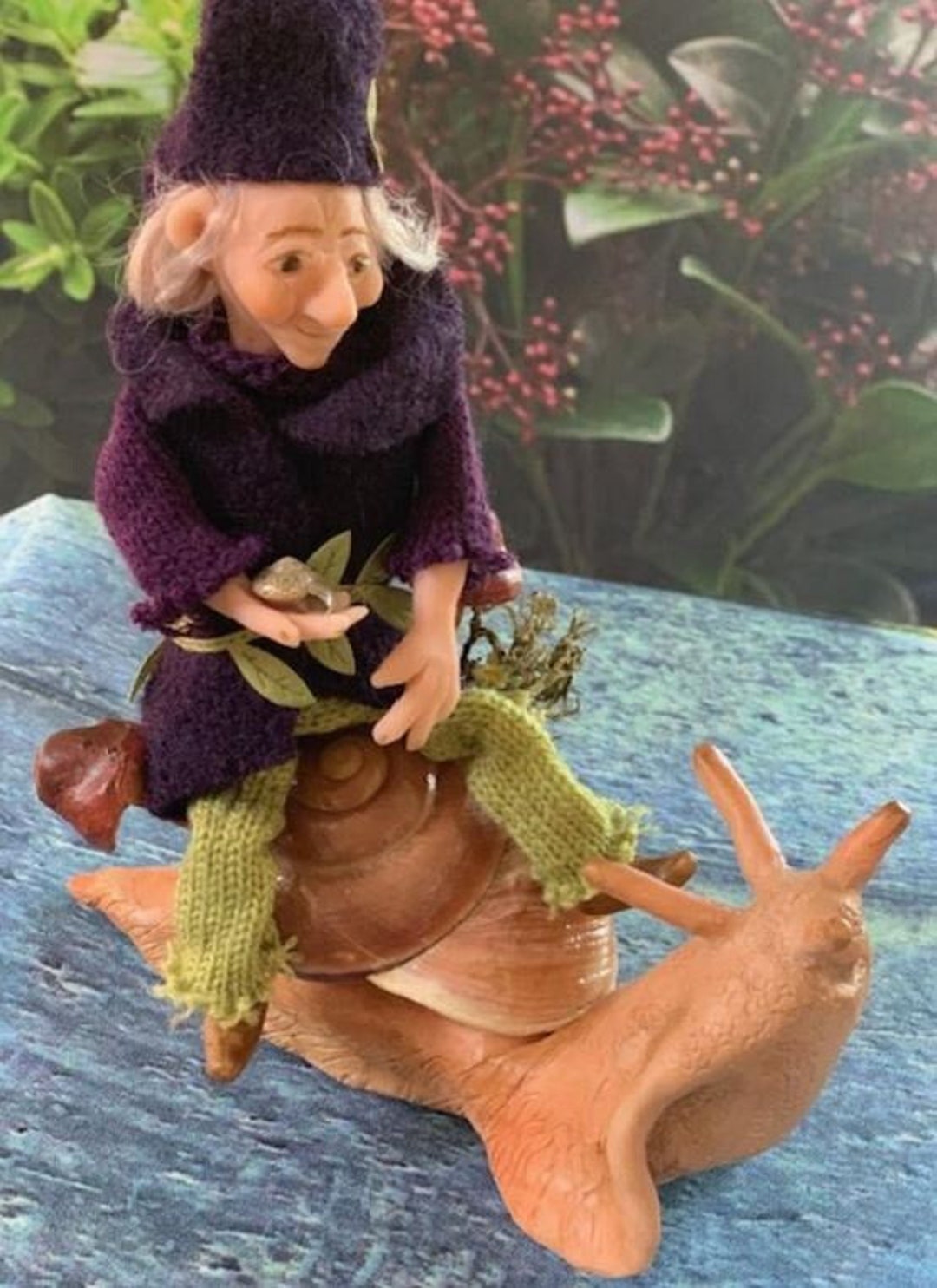 Gnome Gnome Snail Gnome Forest Creatures Mythical Creatures Polymerclay ...