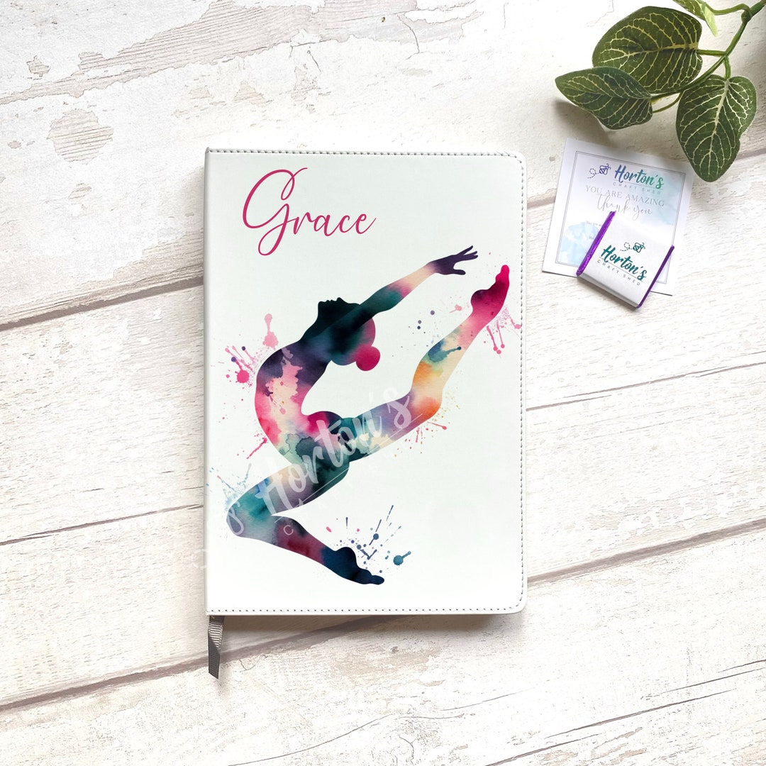 Personalised Back to School, Gymnastics Notebook, Gymnastics Gift ...