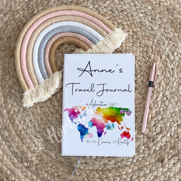 World Map Journal - Etsy UK