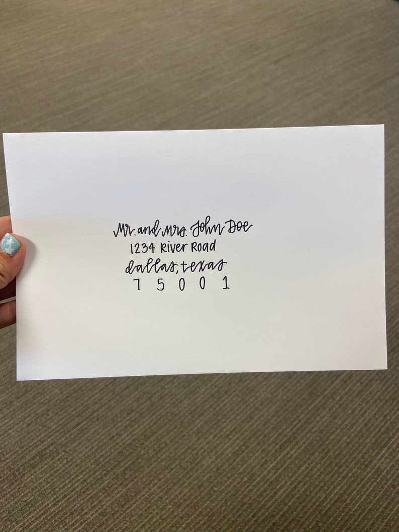 Hand Addressed Modern Calligraphy Envelopes - Etsy