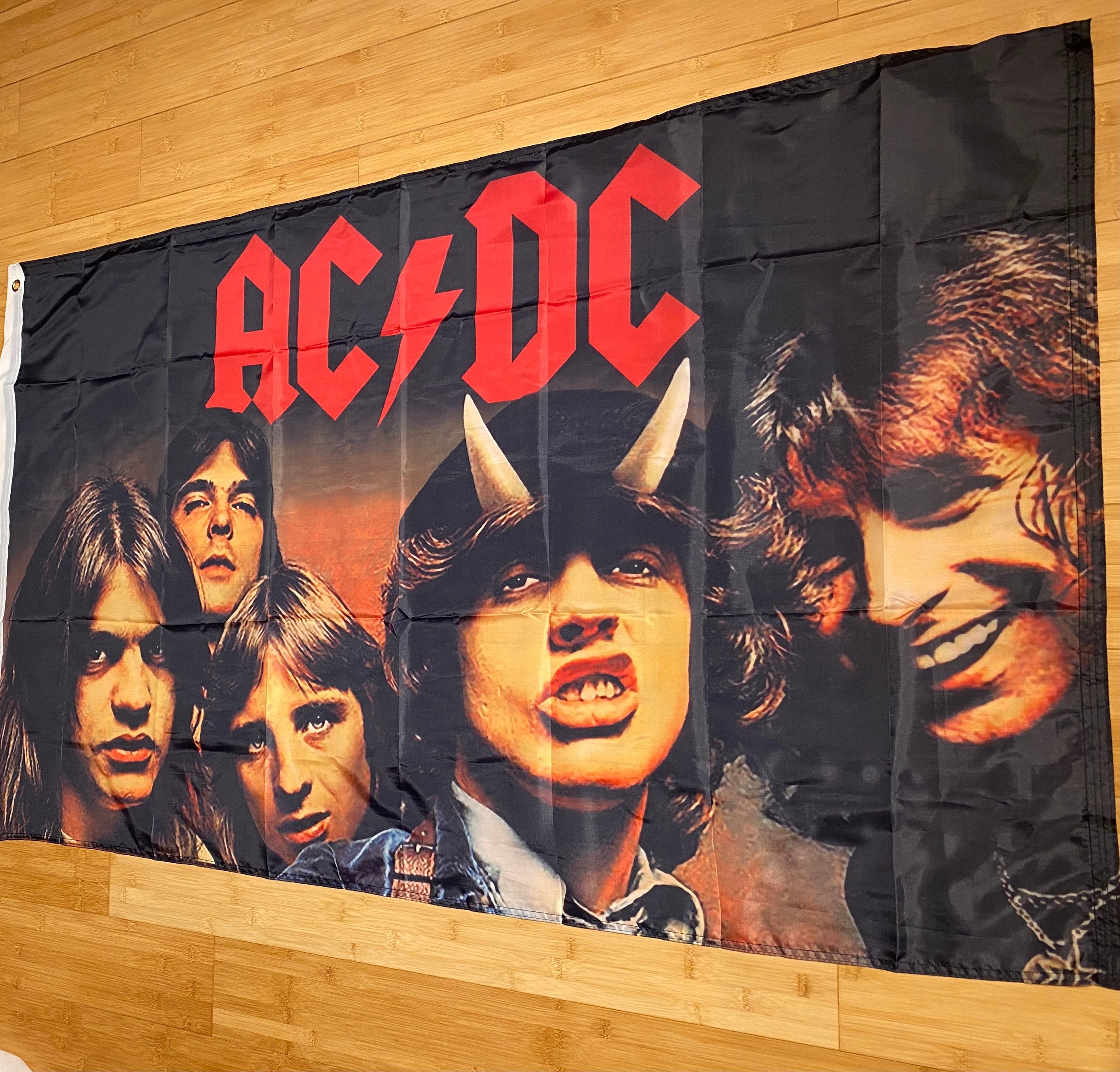 AC/DC Banner Wall Décor Home Décor etna.com.pe