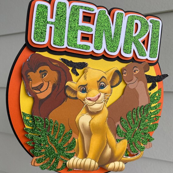 Simba Inspired Cake Topper / Lion King Cake Topper / Boy's - Etsy