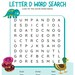 Letter D Word Search - Etsy