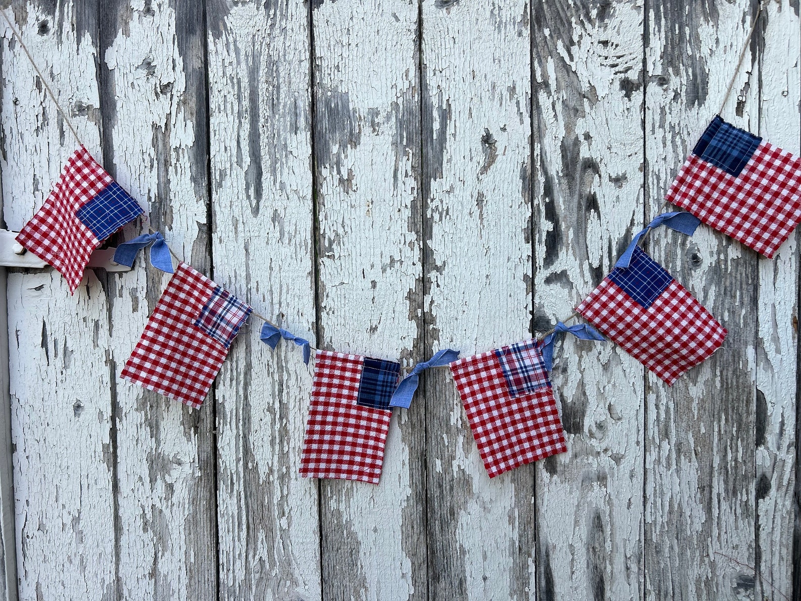 Flag Bunting Garland/ Patriotic Americana - Etsy