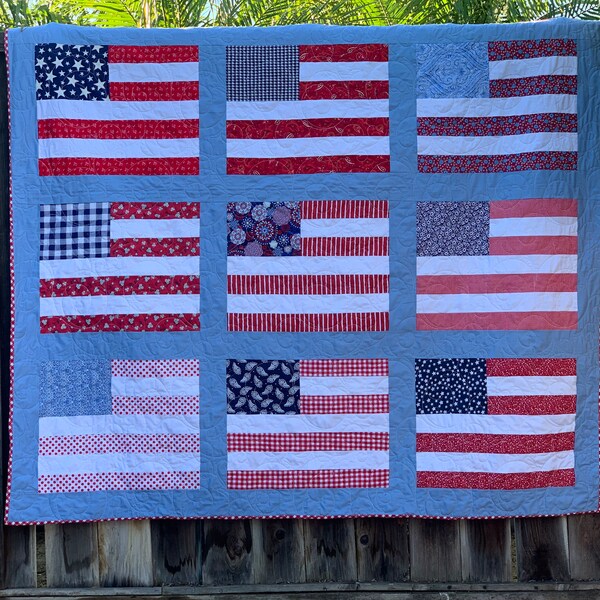 Flag Quilt - Etsy