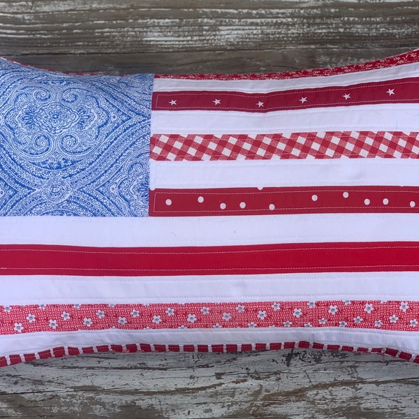 American Flag Pillow - Etsy