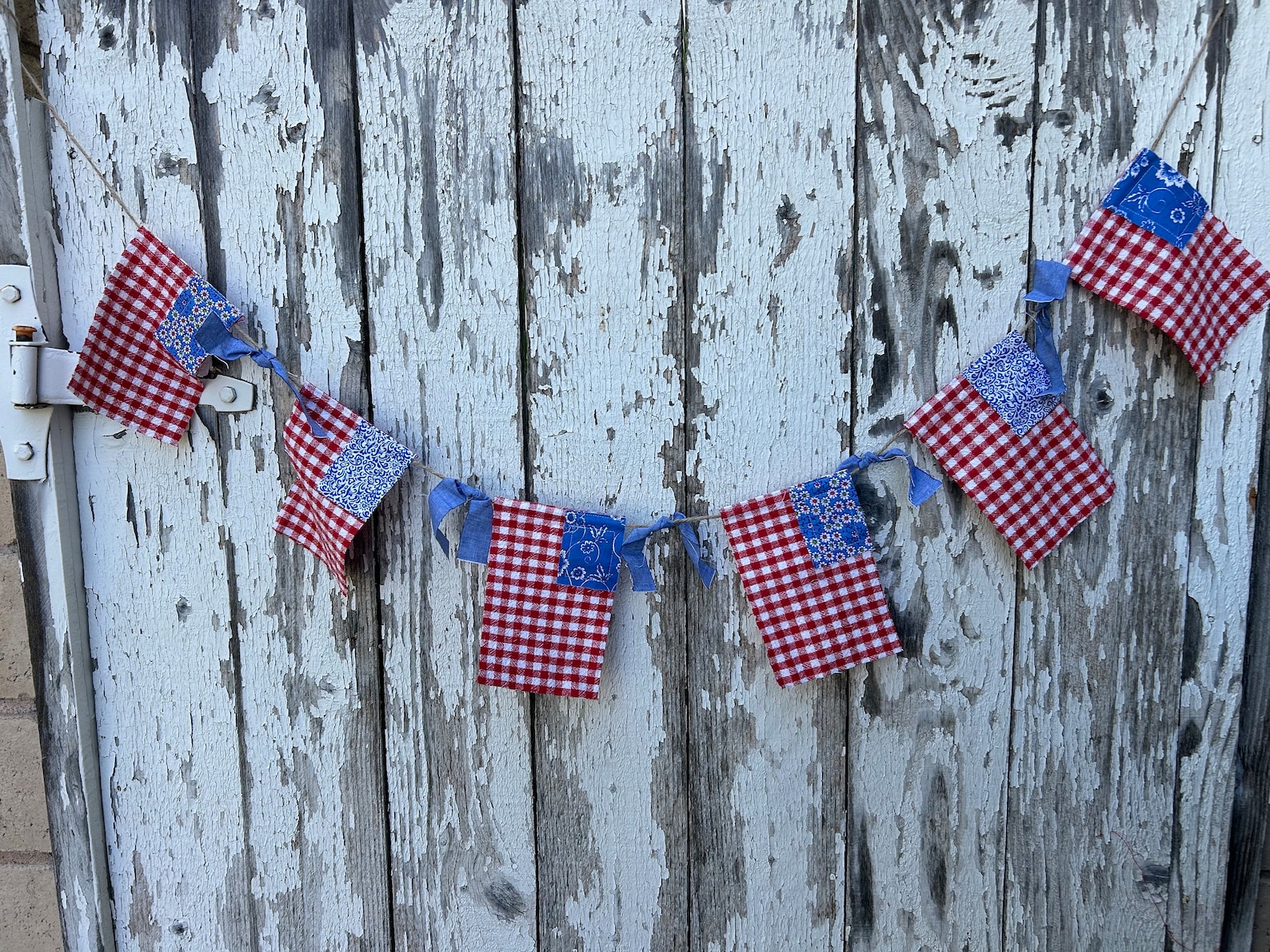 Flag Bunting Garland/ Patriotic Americana - Etsy