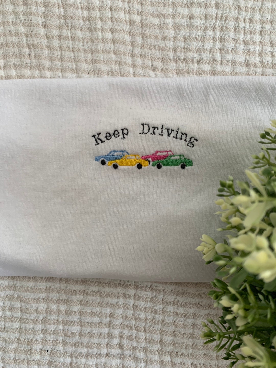 Keep Driving, HS Home Embroidered T-shirt, You Are Home Car Tee, Gift ...