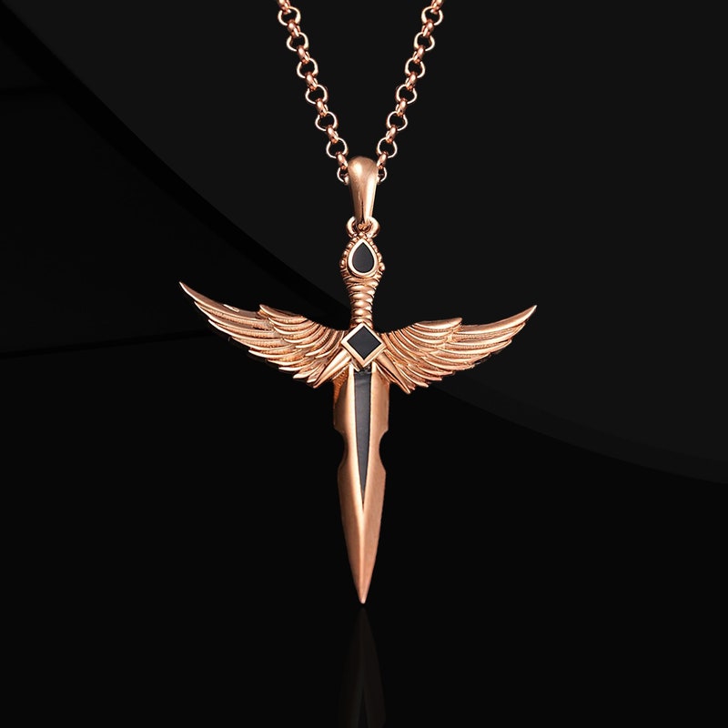 Mens Sword Necklace Pendant - Etsy