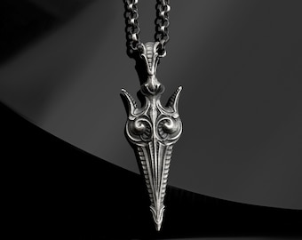 Odin's Princess. Sterling Silver Gungnir Pendant. - Etsy