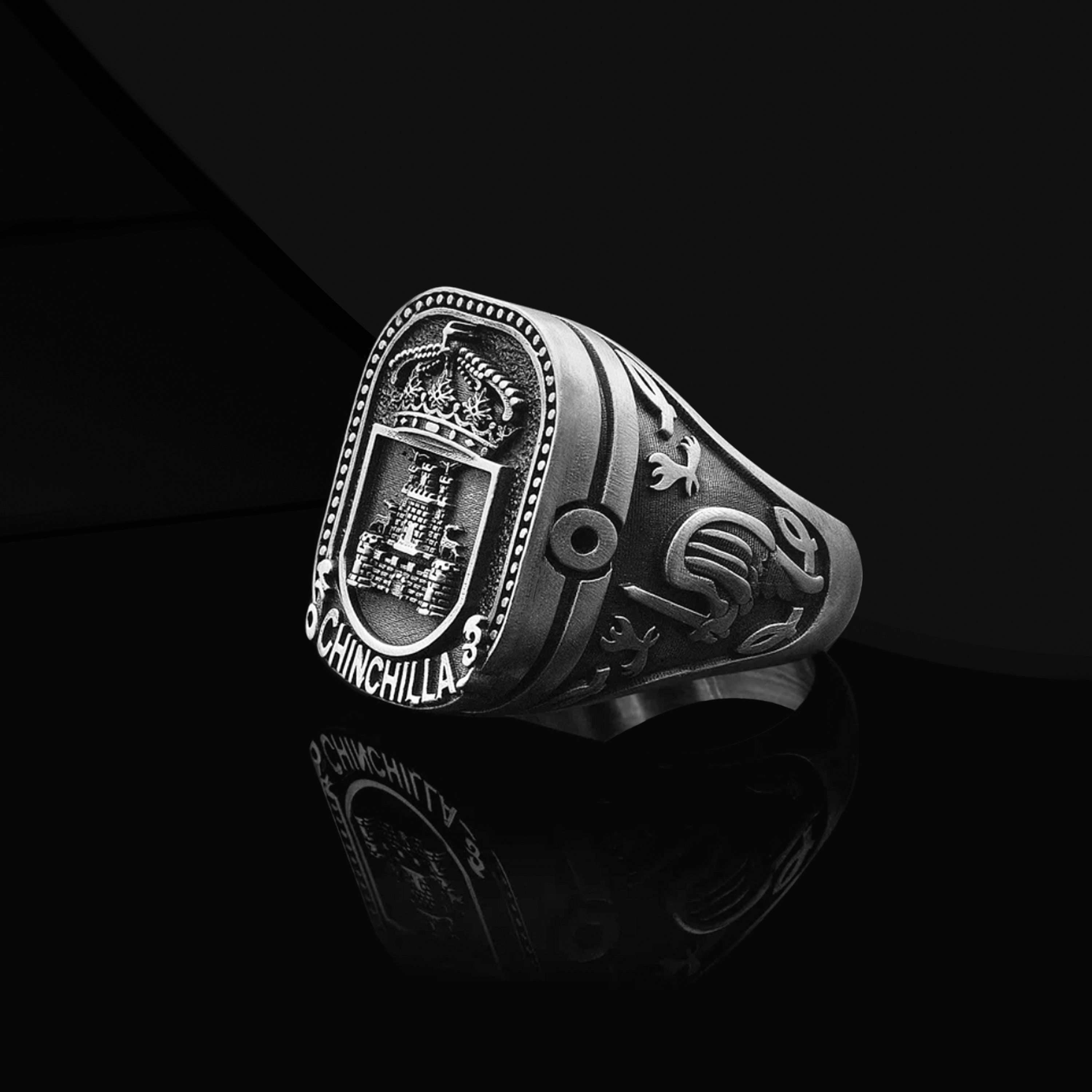 Family Crest Signet Ring Escudo de armas Anillo Anillos - Etsy México