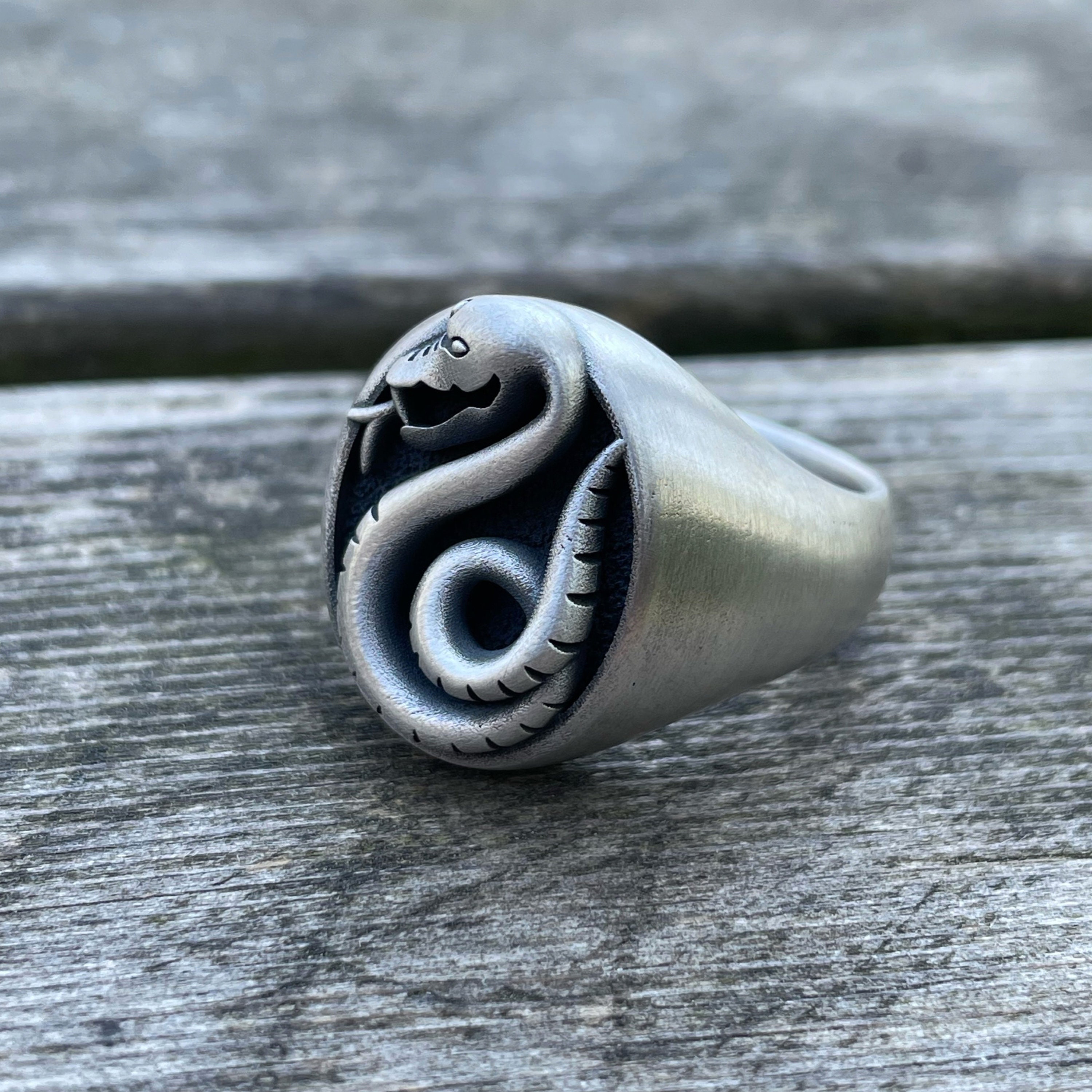 Draco Malfoy Family Slytherin Silver Ring Gift to Best Friend - Etsy