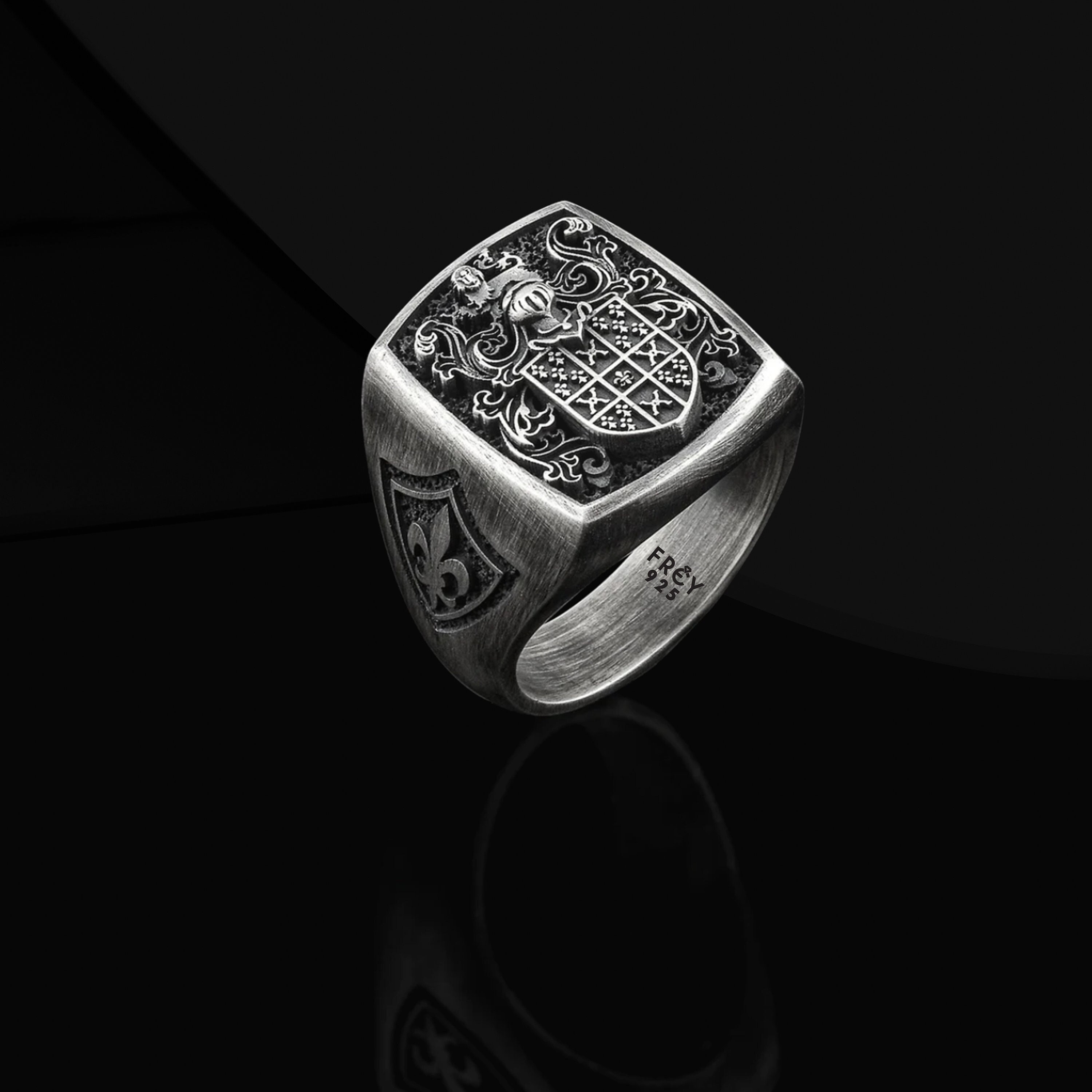 Custom Crest Signet Ring Coat of Arms Ring Custom Rings for - Etsy Ireland