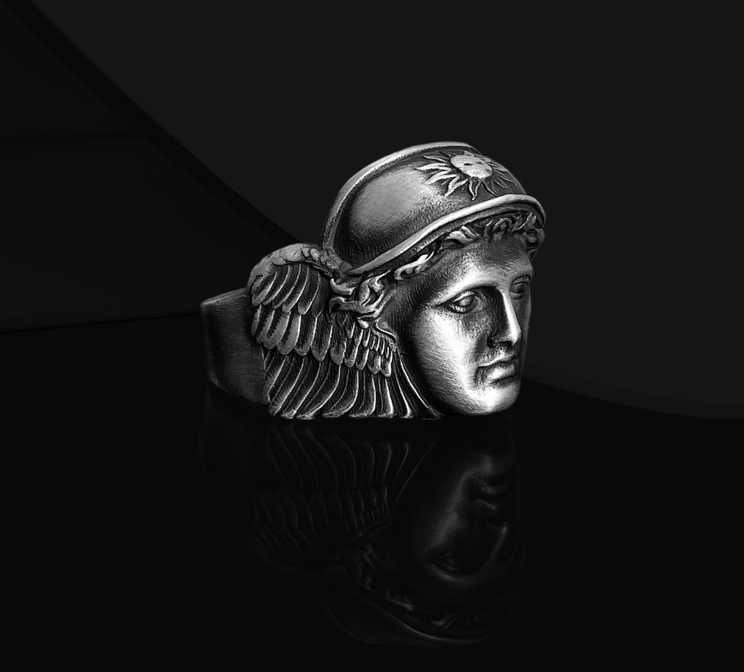 Hermes Herald of Greek Goddess Ring Gift for Boyfriend, Ancient Gods ...