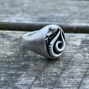 Draco Malfoy Family Slytherin Silver Ring Gift to Best Friend, Hogwarts ...