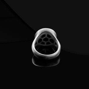 Oxidized Sterling Silver Skull Ring: Screaming Girl Memento Mori - Etsy