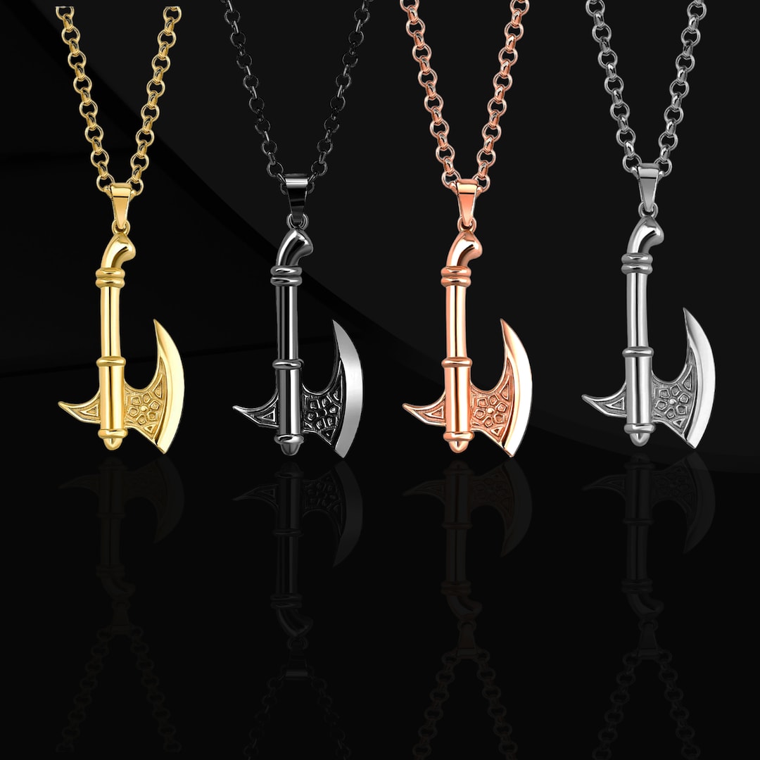 Rose 925 Sterling Silver Viking Axe Necklace Gifts for Men, Throwing ...