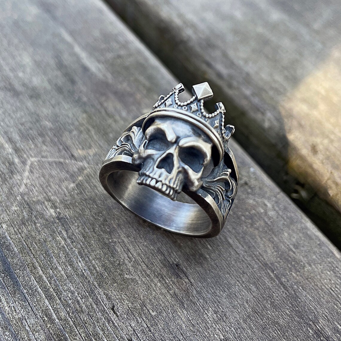 925 Sterling Silver Handmade Skull Ring Handmade Skull Ring - Etsy