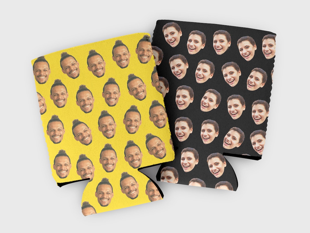 Custom Face Photo Cozies- Face Picture Cozies- 30th 40th 50th 60th ...