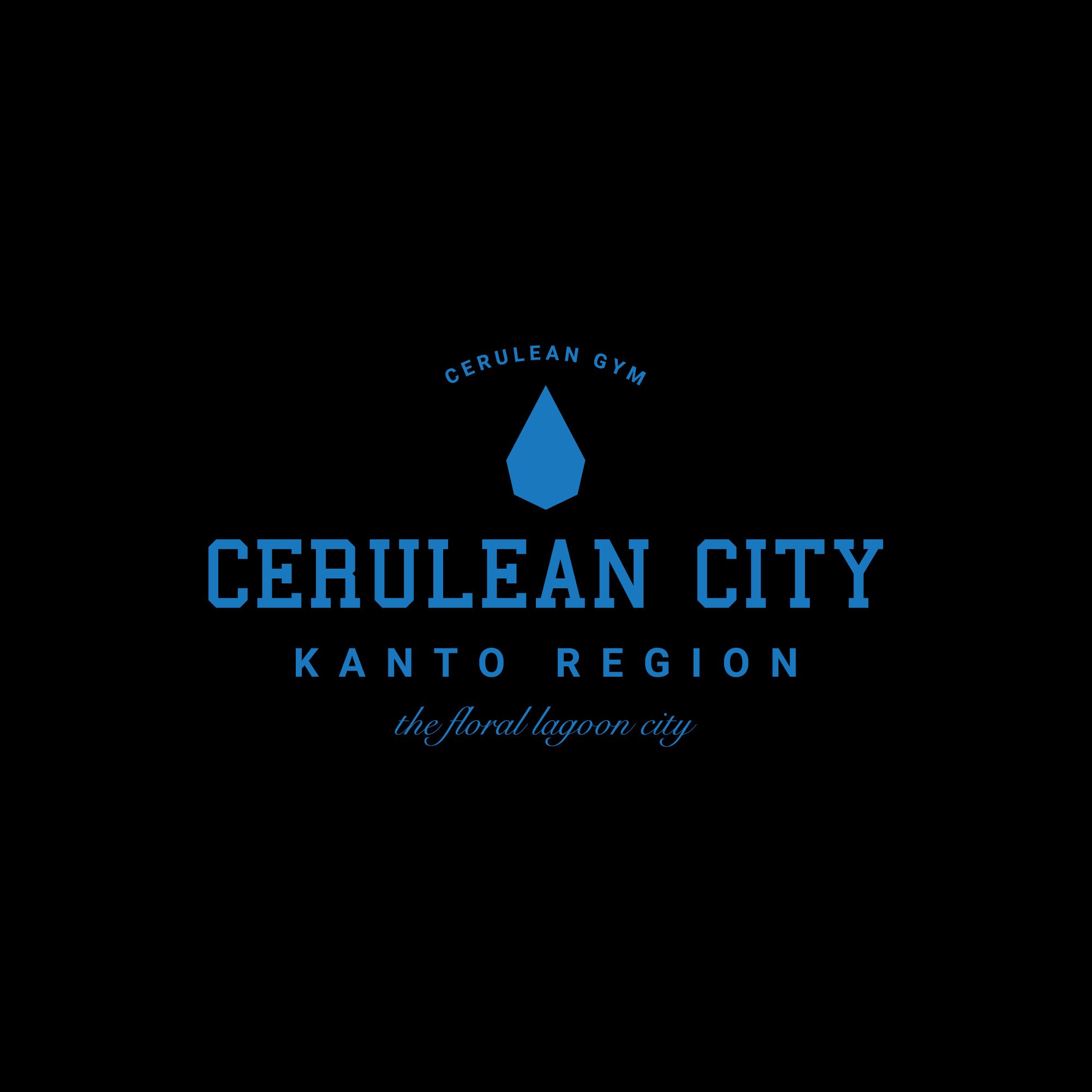 Pokemon Cerulean City Shirt Modern Gamer Shirt Water Type Pokemon Gym ...