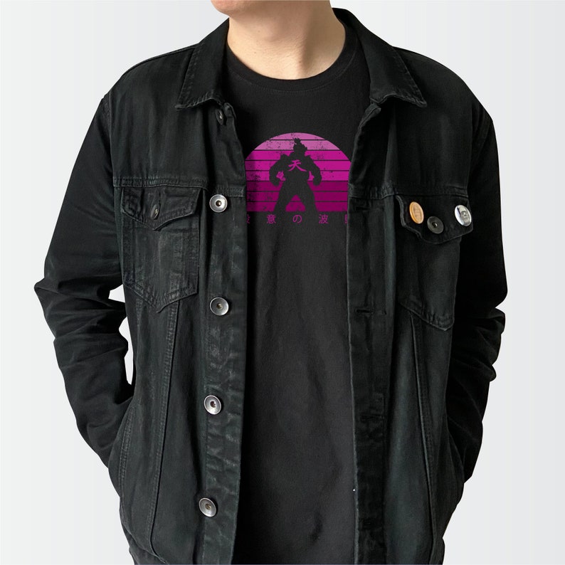 Street Fighter Shirt Akuma Raging Demon Silhouette Anime Fighting Game ...