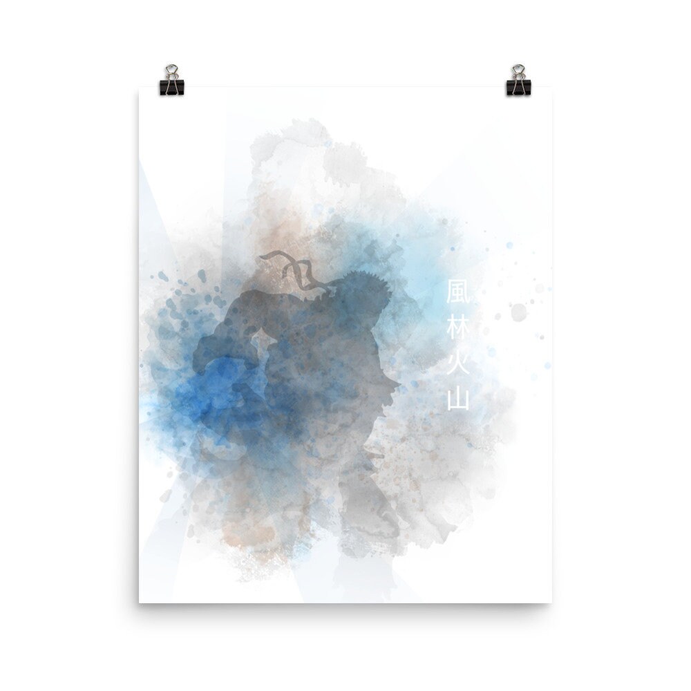 Street Fighter Ryu Poster Watercolour Art Print FGC Art Gaming Poster ...