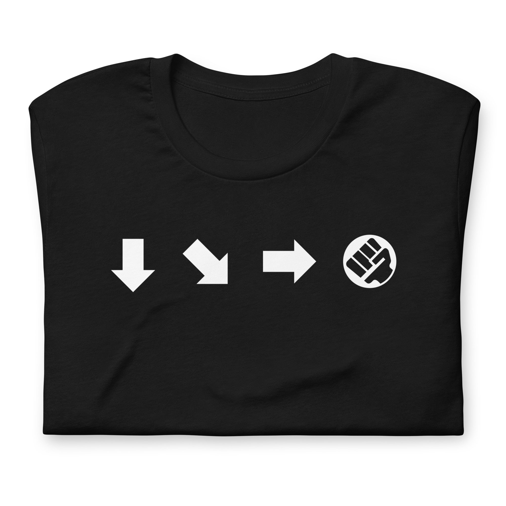 Hadouken Input Shirt for Fighting Game Player Ryu, Ken, Akuma, Shoto ...