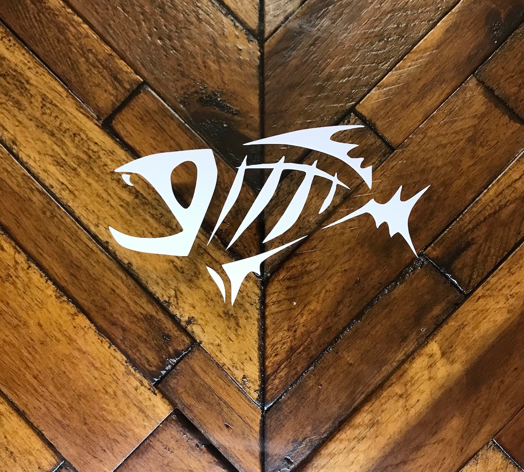 Bone Fish Decal, Vehicle Decal, Vinyl Sticker Decal, Tool Box Decal ...