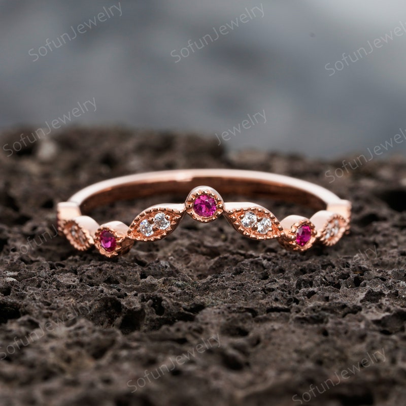 Rose Gold Enhancer Ring - Etsy