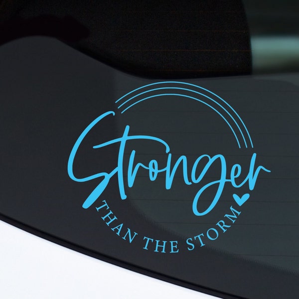 Stronger Than the Storm Sticker - Etsy