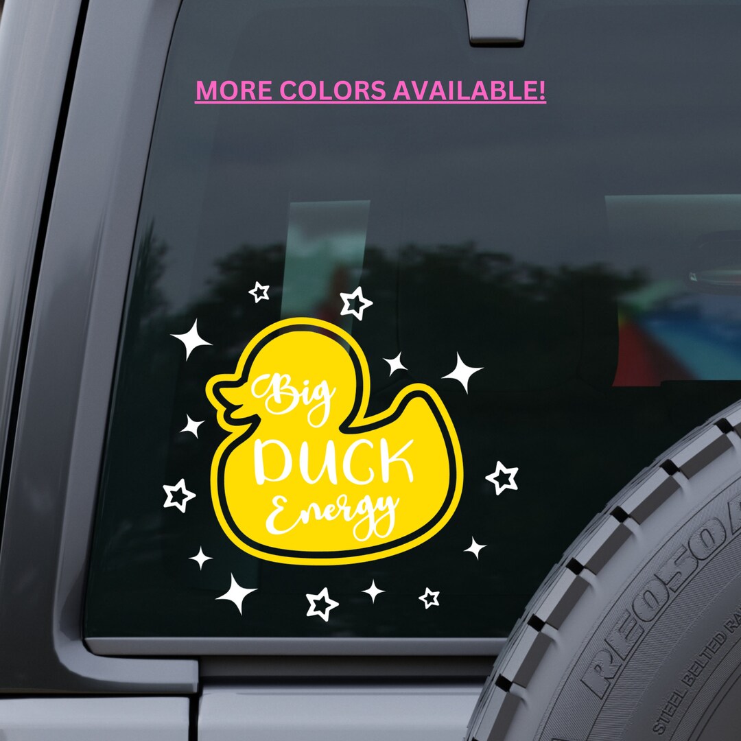 Big Duck Energy Rubber Duck With Stars Decal Sticker for Cars, Trucks ...