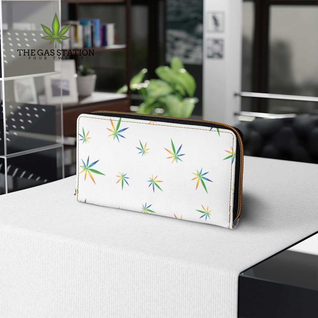 Rainbow Weed Zipper Wallet Stoner Gift Cute Wallet Girl Wallet 420 Pot ...