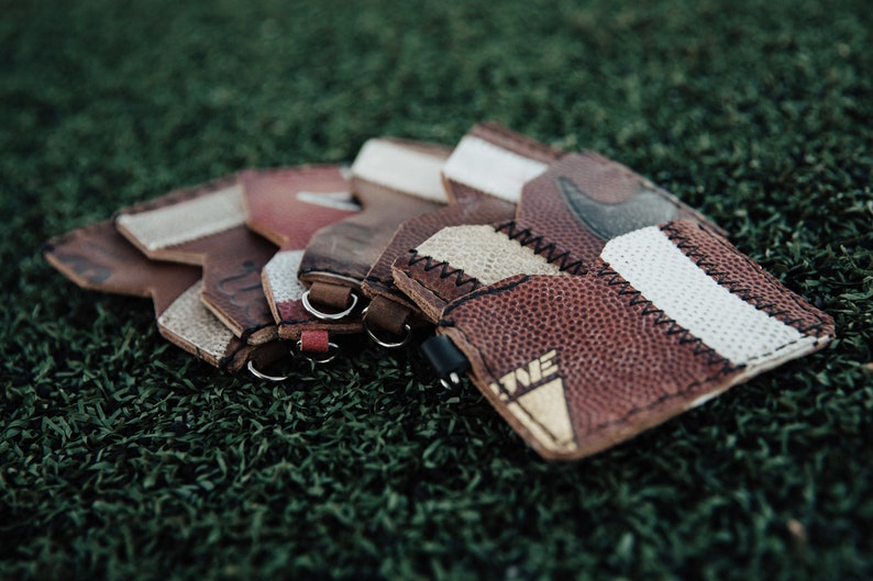 Custom Handmade Football Wallet With Keyring - Etsy