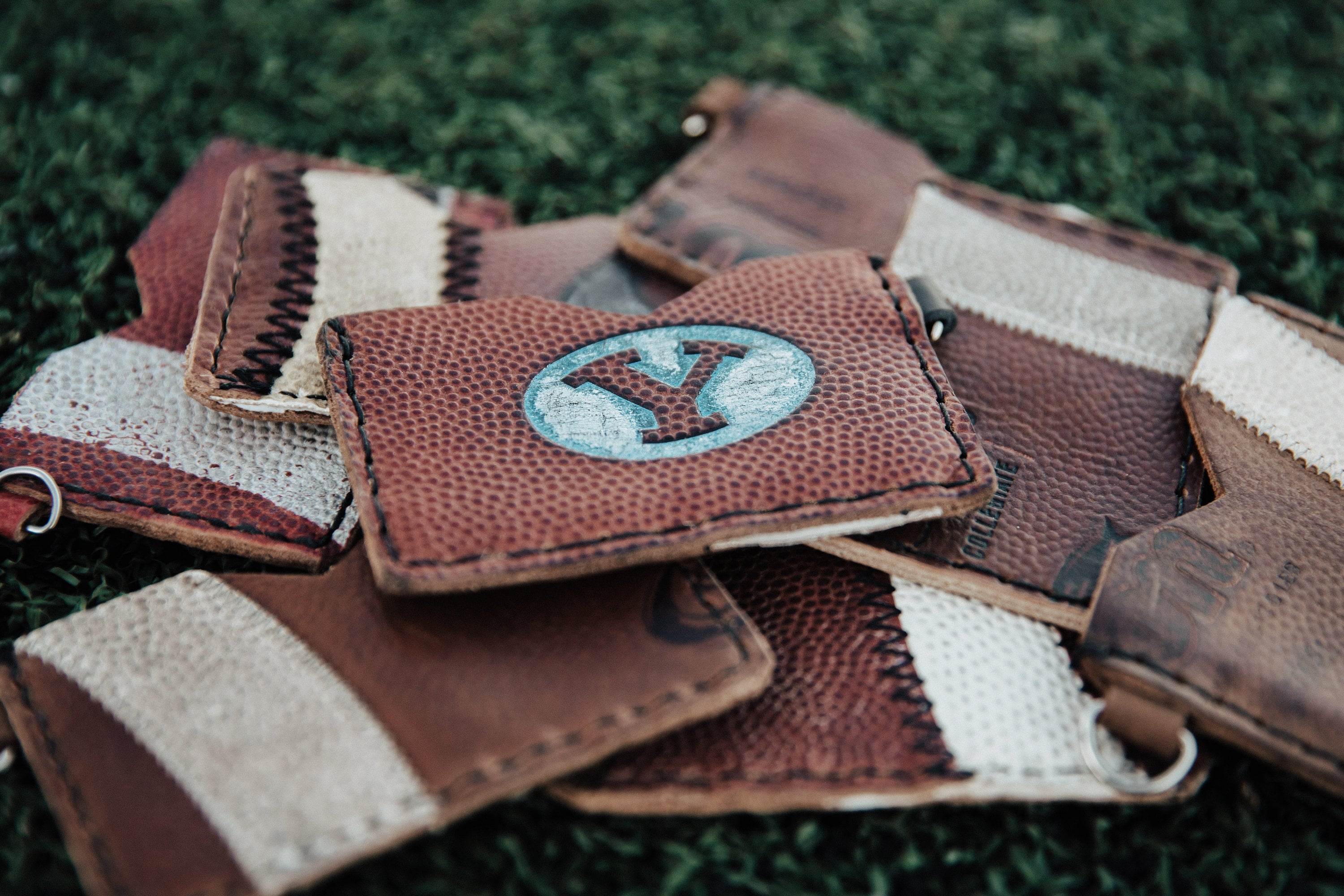 Custom Handmade Football Wallet With Keyring - Etsy