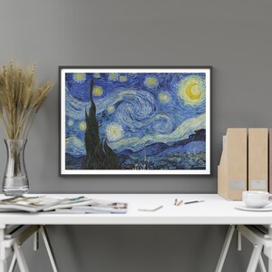Digital Van Gogh Print, Starry Night Poster 24x36 - Etsy