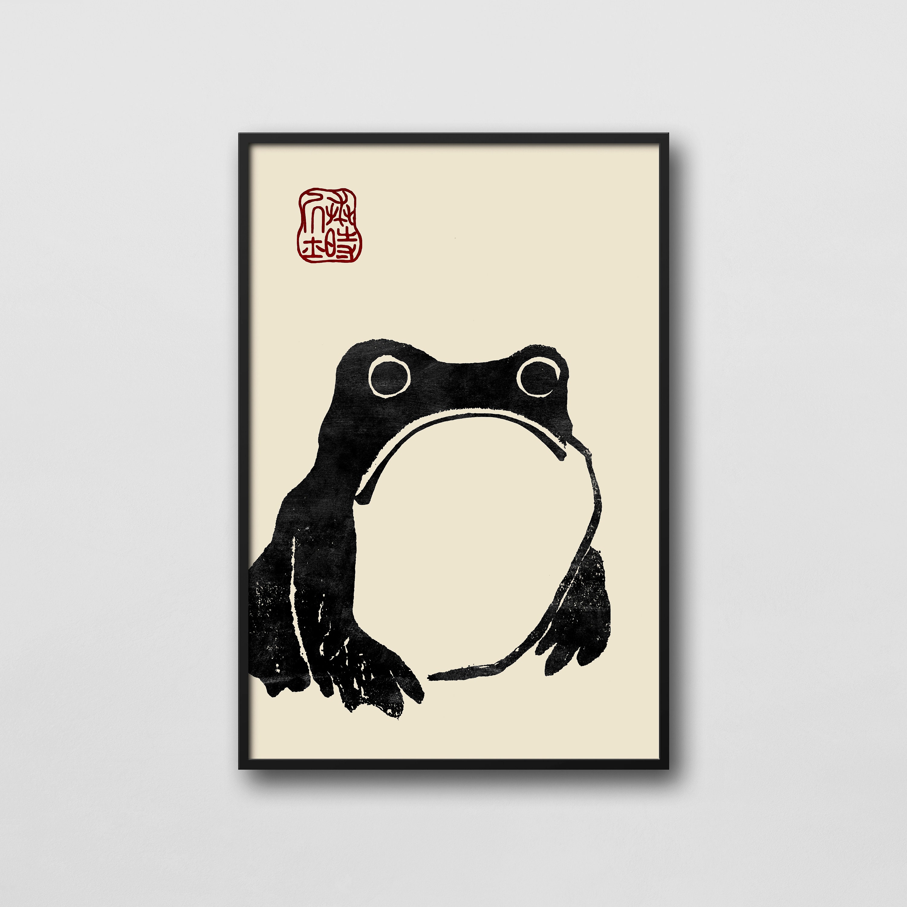 Toad Poster Japanese Poster Matsumoto Hoji Art Print | Etsy