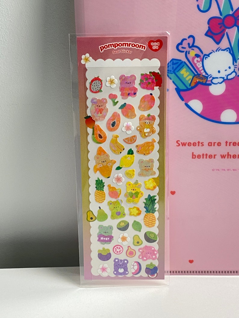 Cute Korean Sticker Sheets Kawaii Stationery Kawaii Sticker - Etsy UK