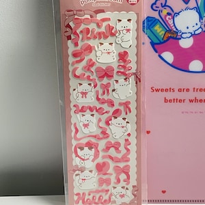 Cute Korean Sticker Sheets, Kawaii Stationery, Kawaii Sticker Sheets ...