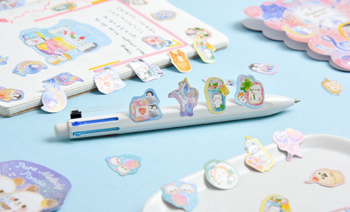 Cute Pack of 45 Animal Sticker Flake Pack Cute Stickers - Etsy