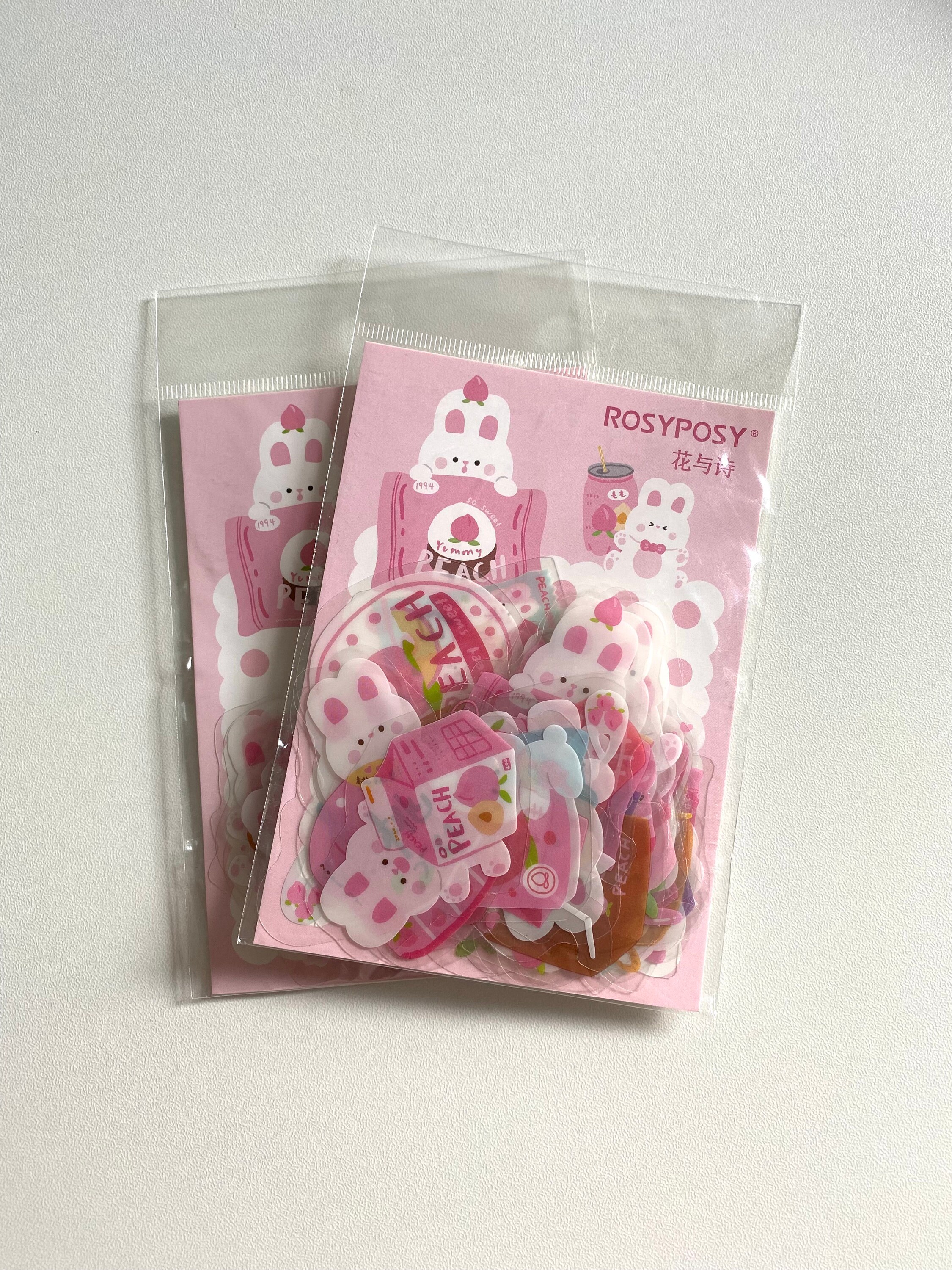 Cute Kawaii Japanese Animal Sticker Set Pack of 40 Stickers - Etsy