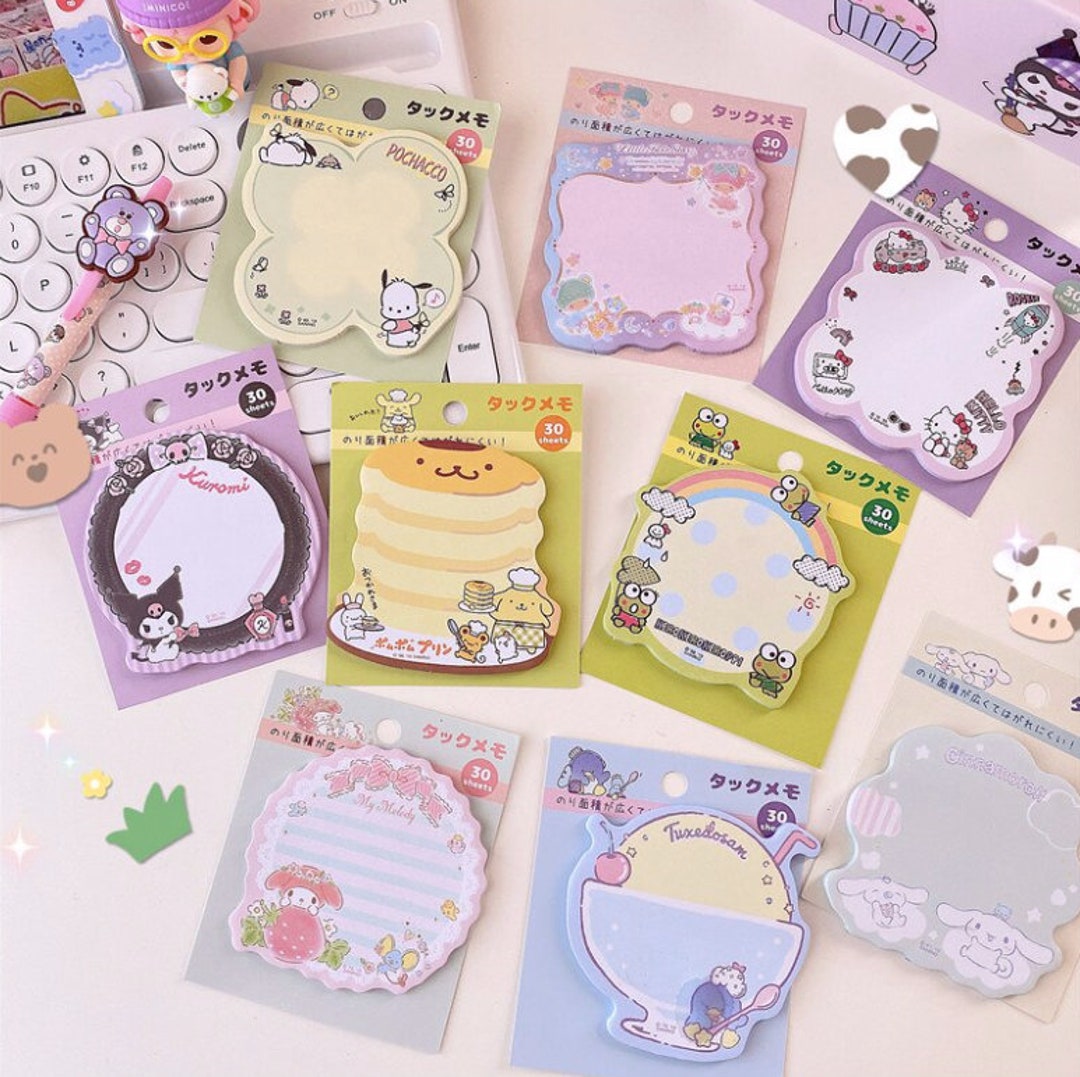 Super Cute Sanrio Sticky Note Set - Etsy