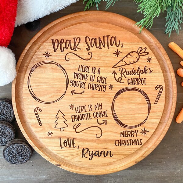 Santa Tray - Etsy