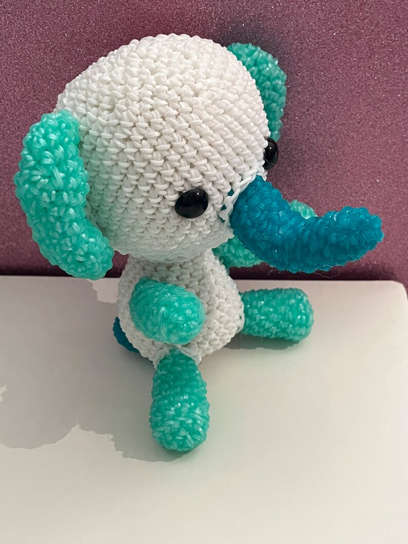 Rainbow Loom Loomigurumi Jumbo Elephant - Etsy
