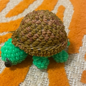 Rainbow Loom Loomigurumi Turtle - Etsy