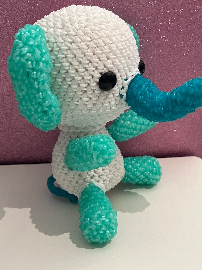 Rainbow Loom Loomigurumi Jumbo Elephant - Etsy